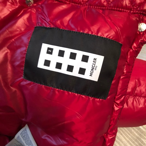 Moncler | Jackets & Coats | Red Moncler Bubble Jacket | Poshmark